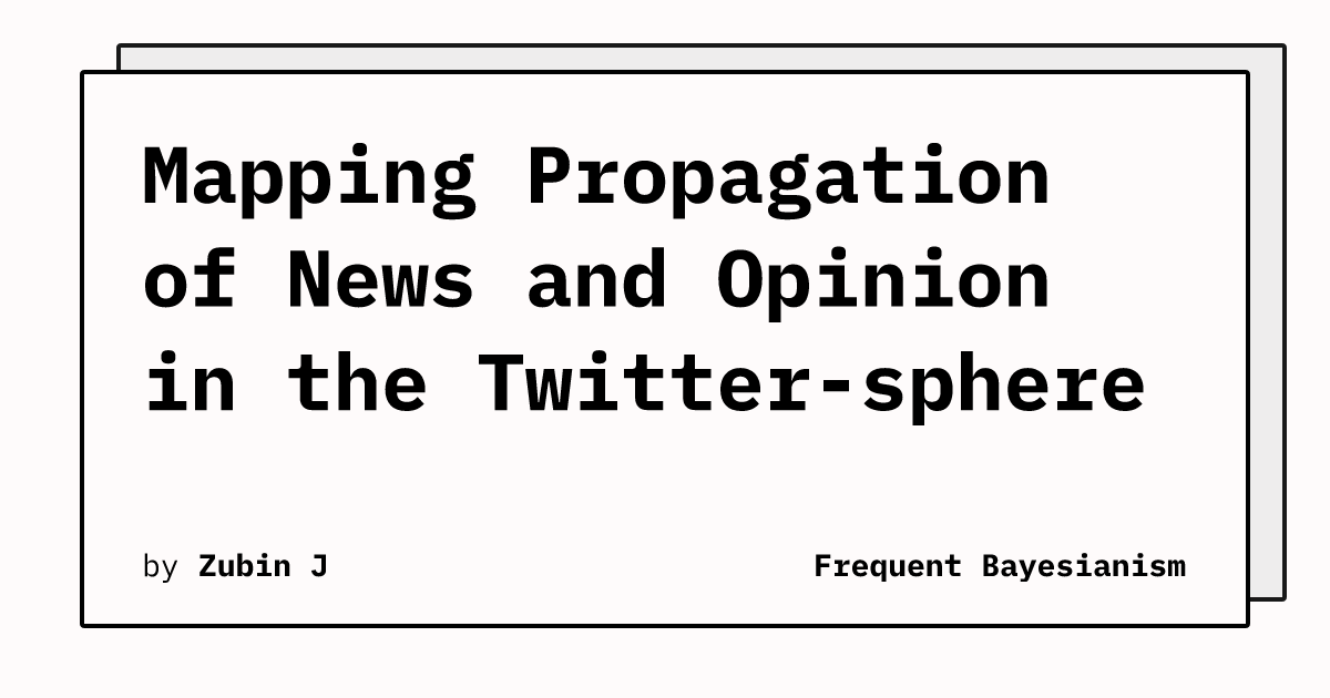 Mapping Propagation of News and Opinion in the Twitter-sphere